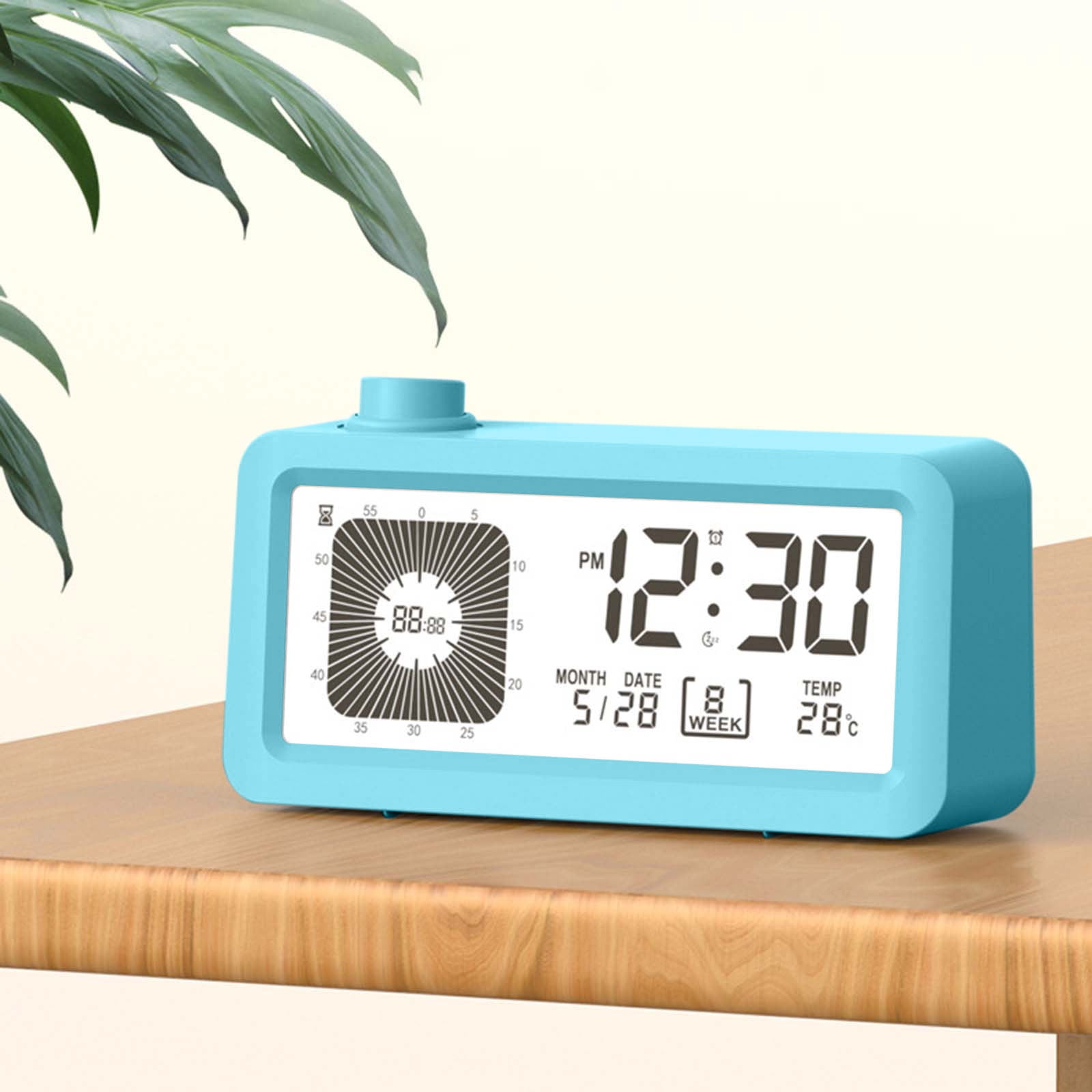 InsCrazy Alarm Clock, Digital Clock LED Display Electronic Clock Stereo ...
