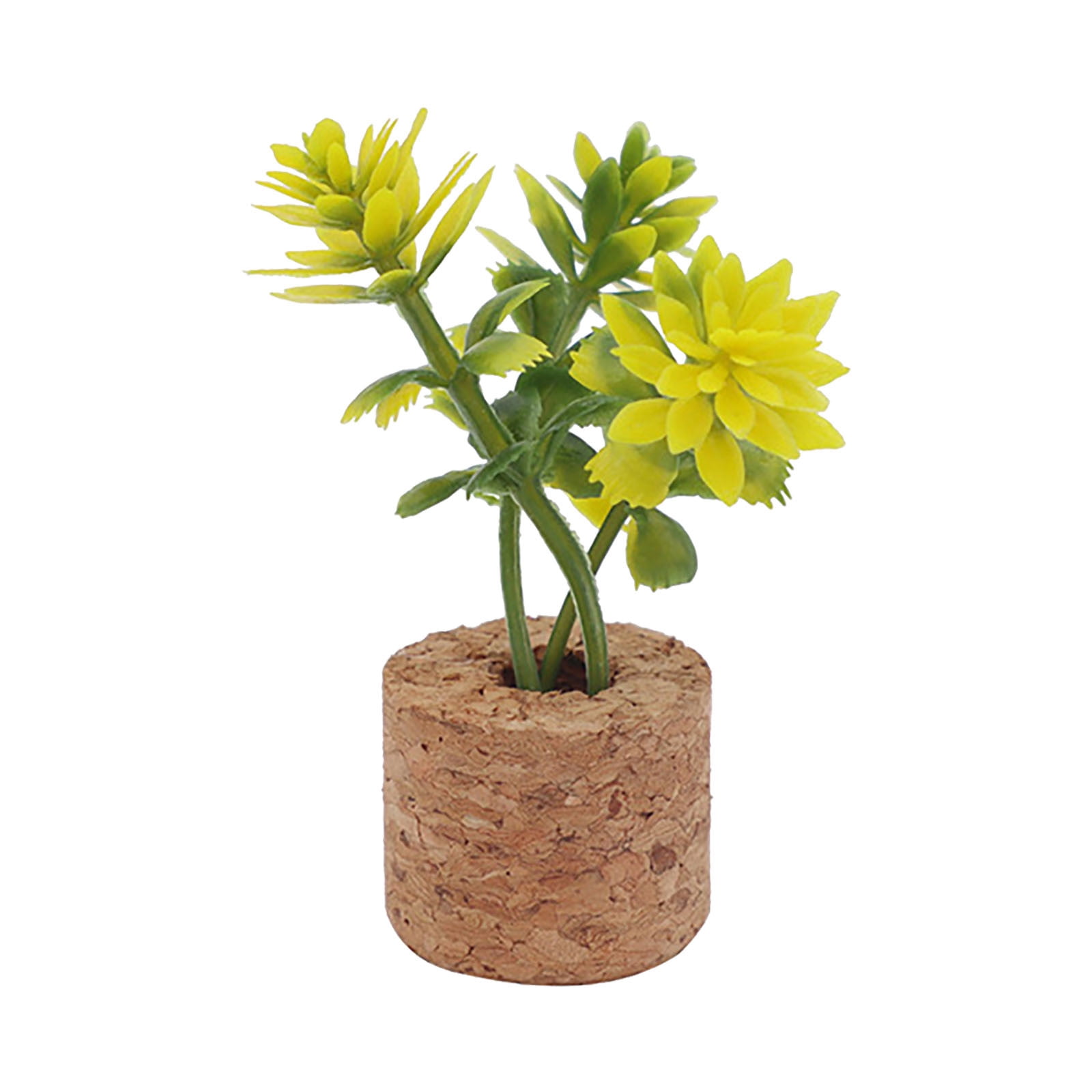 InsCrazy Artificial Flowers Simulated Succulent Magnet Refrigerator ...