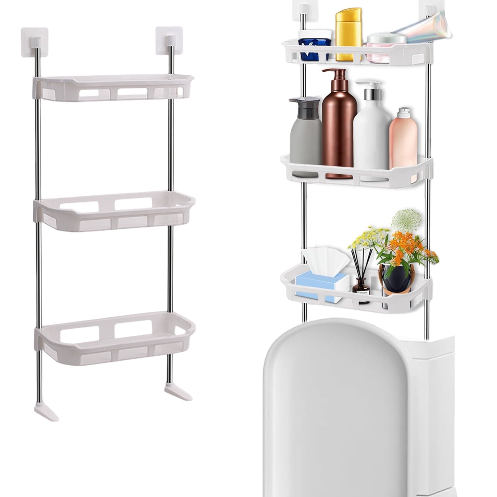 InsCrazy Bathroom Organizers and Storage, Over Toilet Storage Rack Self ...