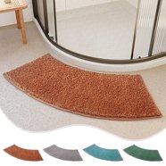 SELGRCE H·Y Yellow Lemon Semicircle-shaped Non-Slip Bathmat Area Rug ...