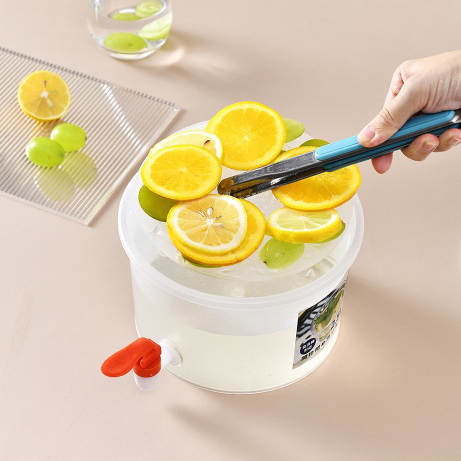 InsCrazy Beverage Dispenser Drink Dispenser Large Capacityre Frigerator ...