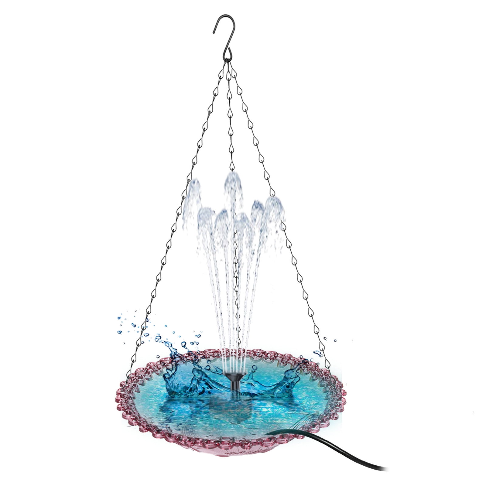 InsCrazy Bird Feeder, Spring Decor Solar Water 2025 New Outdoor Garden ...