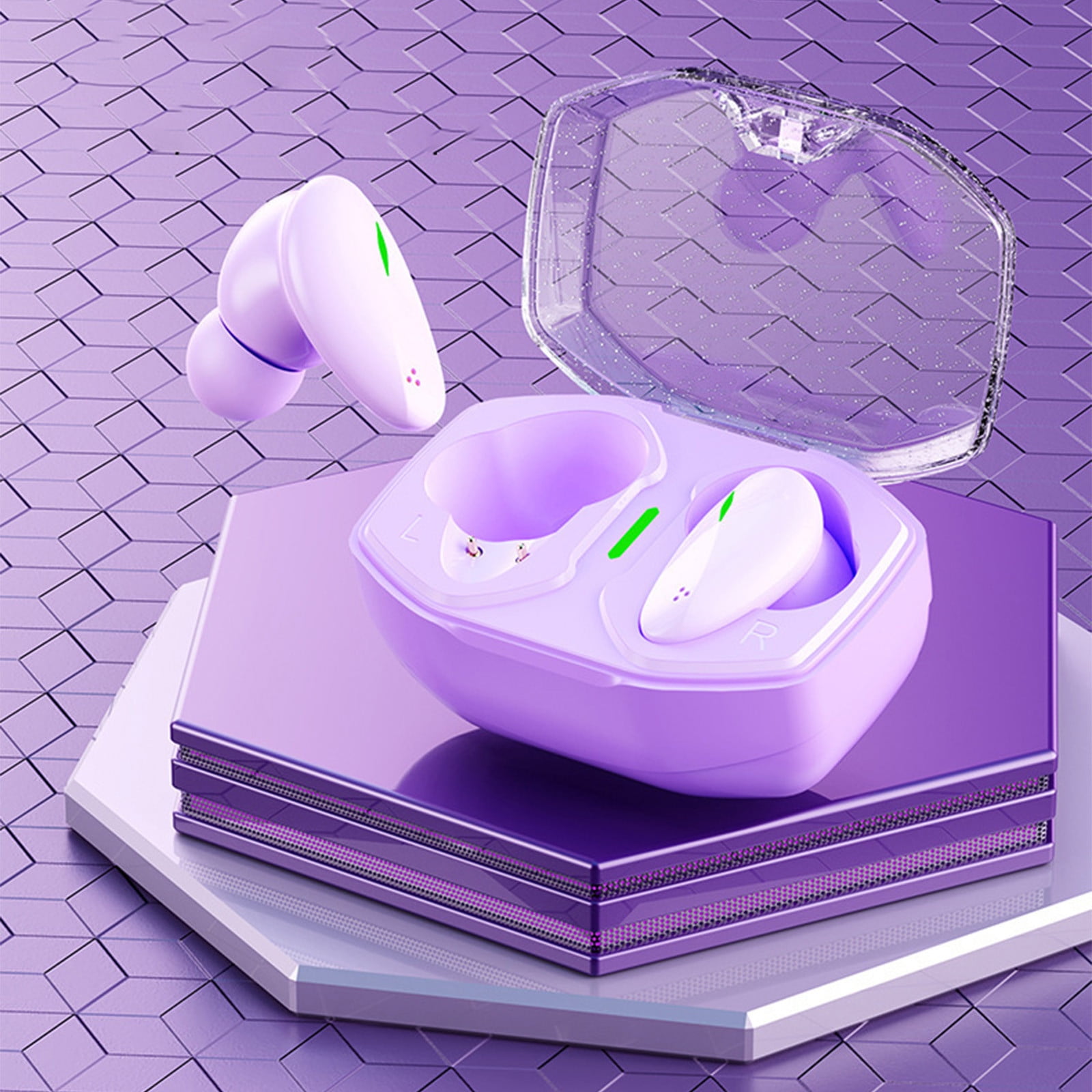 InsCrazy Bluetooth Headphones, In Ear High Battery Low Latency Double ...