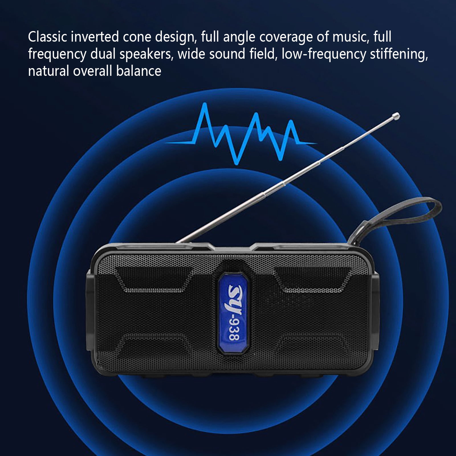 InsCrazy Bluetooth Speaker with Night Lights Lamp Bluetooth Audio ...