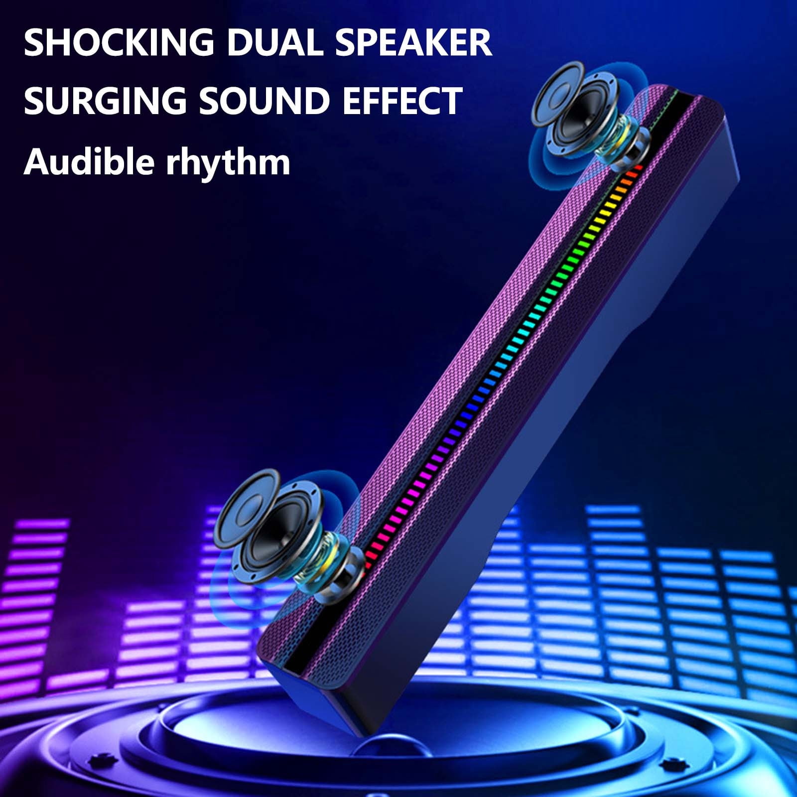 InsCrazy Bluetooth Speaker with Night Lights Lamp LED Colorful ...