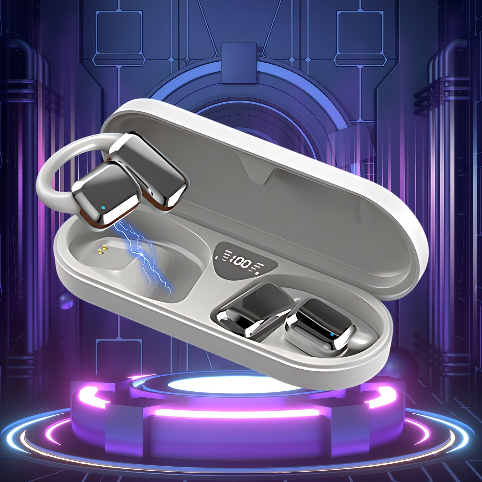 InsCrazy Bones Conduction Bluetooth Wireless Headphones Wireless ...