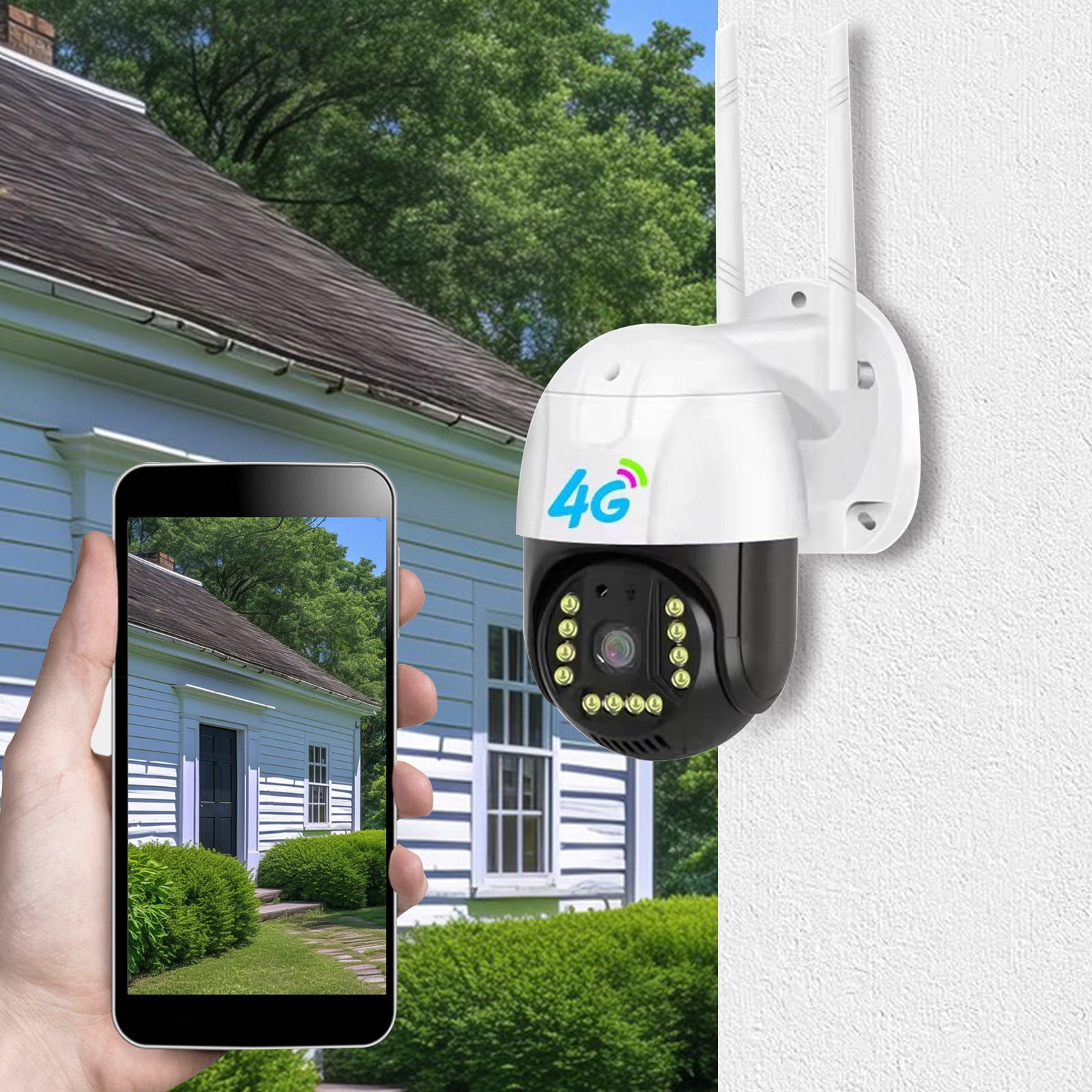 InsCrazy Cameras for Home Security, 4G Security Surveillance Camera ...