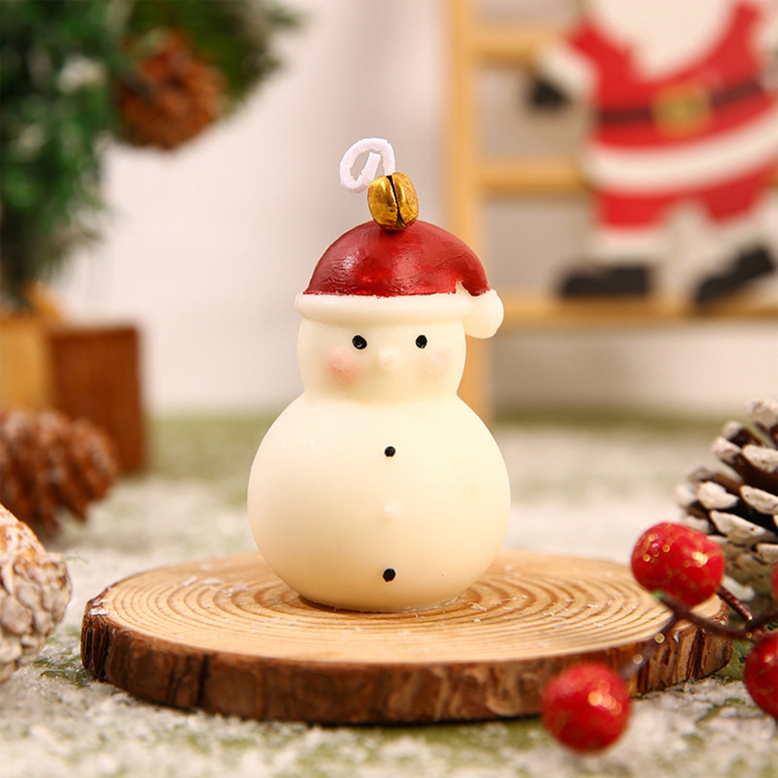 InsCrazy Candles, Christmas Candles Handmading Bells Santa Claus Candle ...