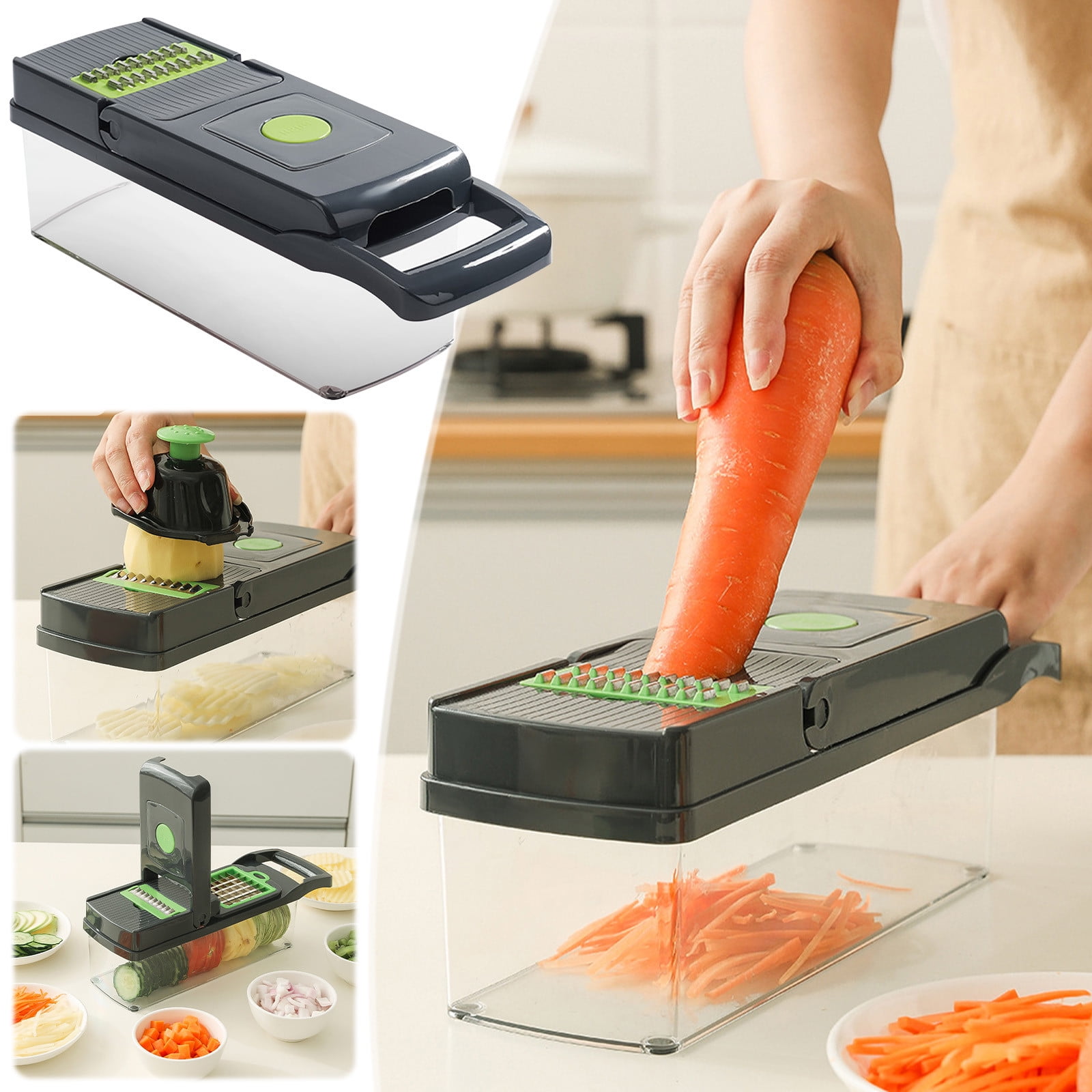 InsCrazy Cheese Grater Multi-functional Vegetable Cutter Kitchen Tool ...