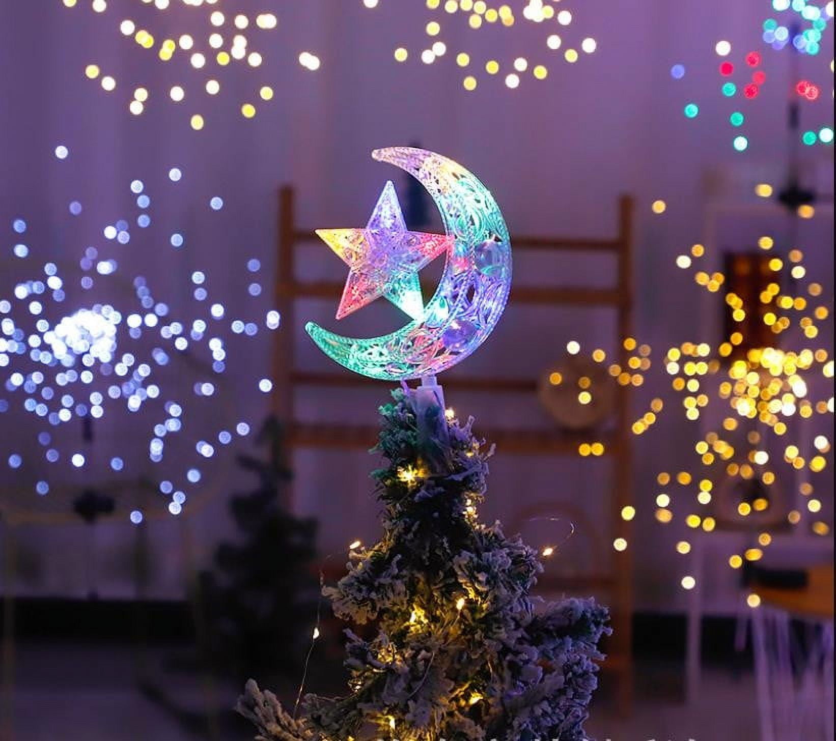 InsCrazy Christmas Tree Topper Christmas, Hollow Star and Angel Tree ...