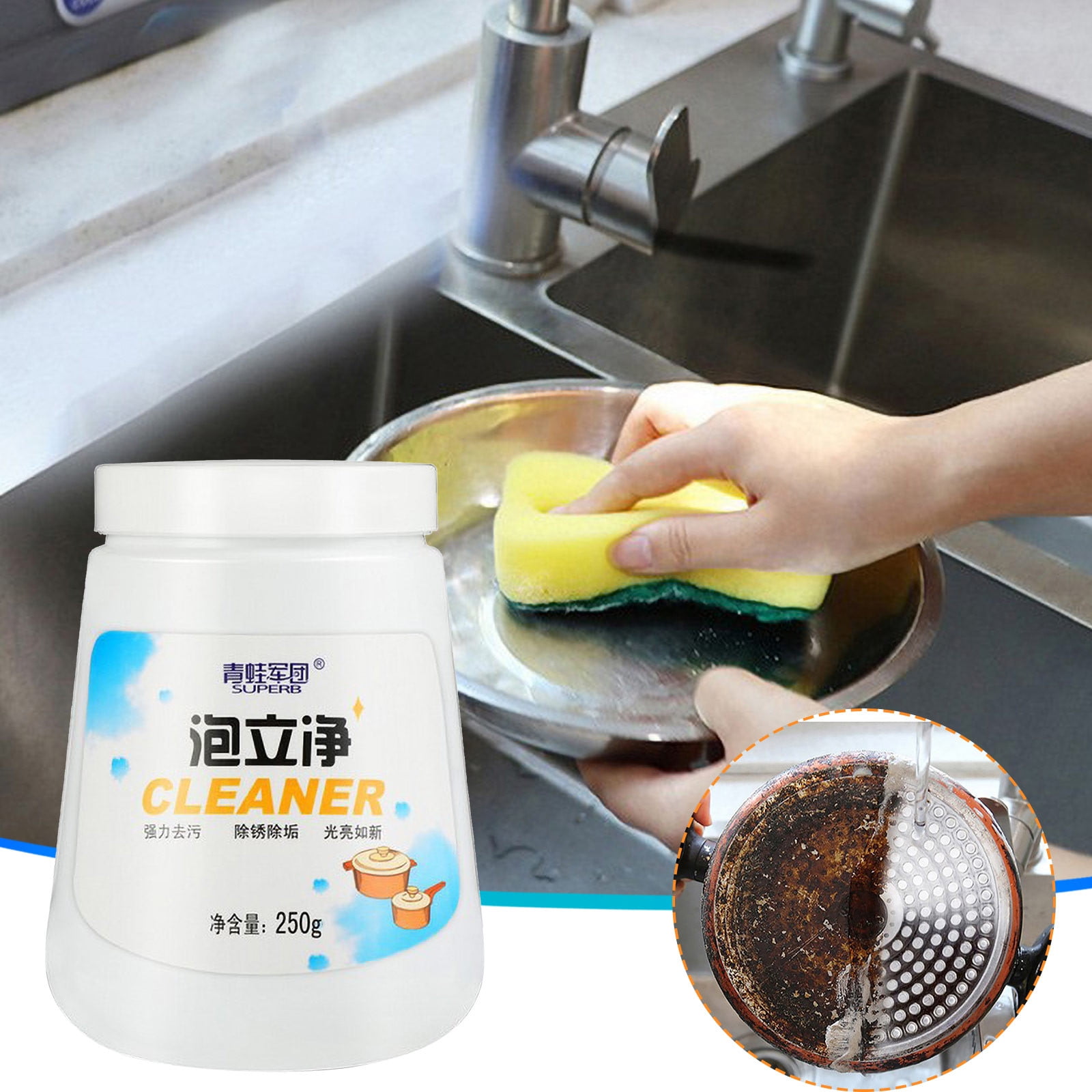 InsCrazy Cleaners Clean Cleaning Agent Multifunctional Bubble Powder ...