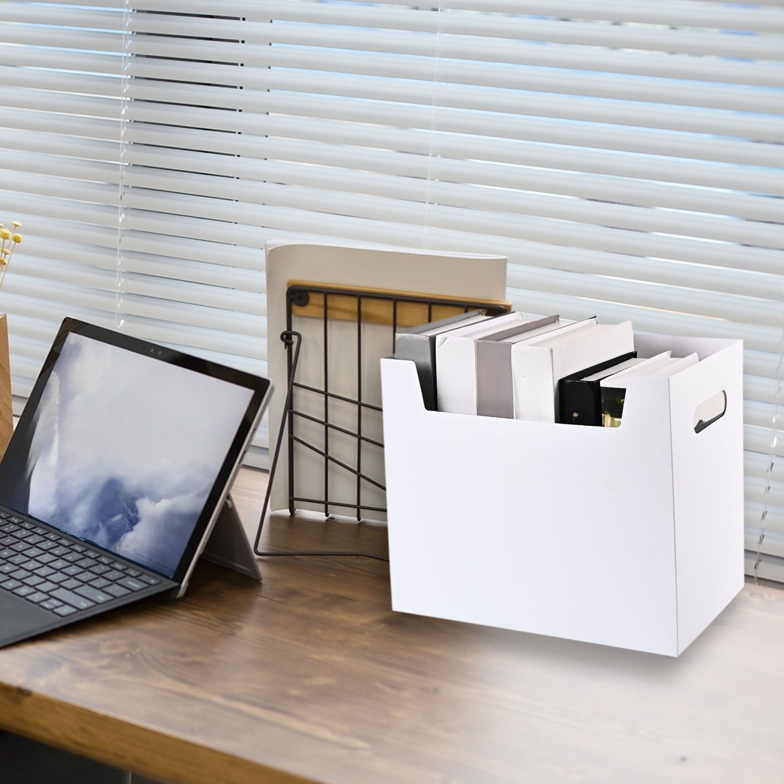 InsCrazy Cloth Storage Bins, Desktop Storage Box Office Sorting Storage ...