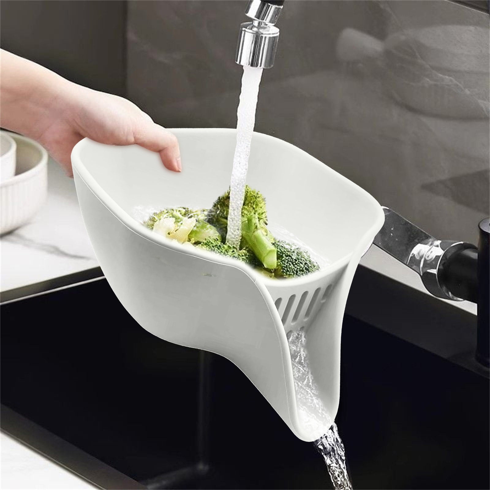 InsCrazy Drainage Basket Funnel Multifunctional Drainage Basket Large ...