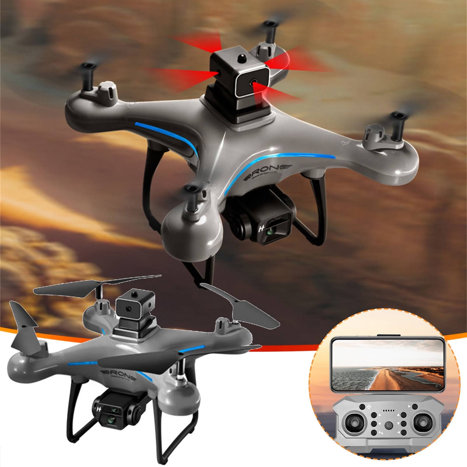 InsCrazy Drone Four Sided Obstacle Avoiding UAV Mini Quadcopter HD ...