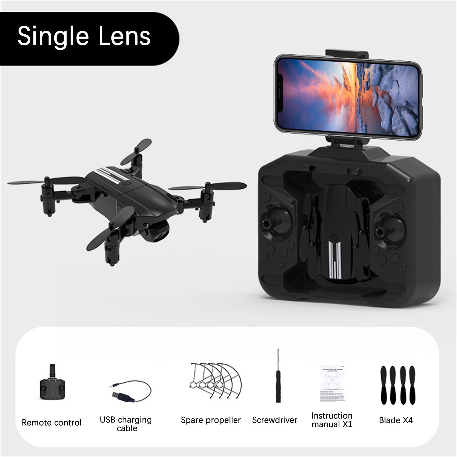 InsCrazy Drone Intelligent Mini UAV HD Aerial Photography 8K ...