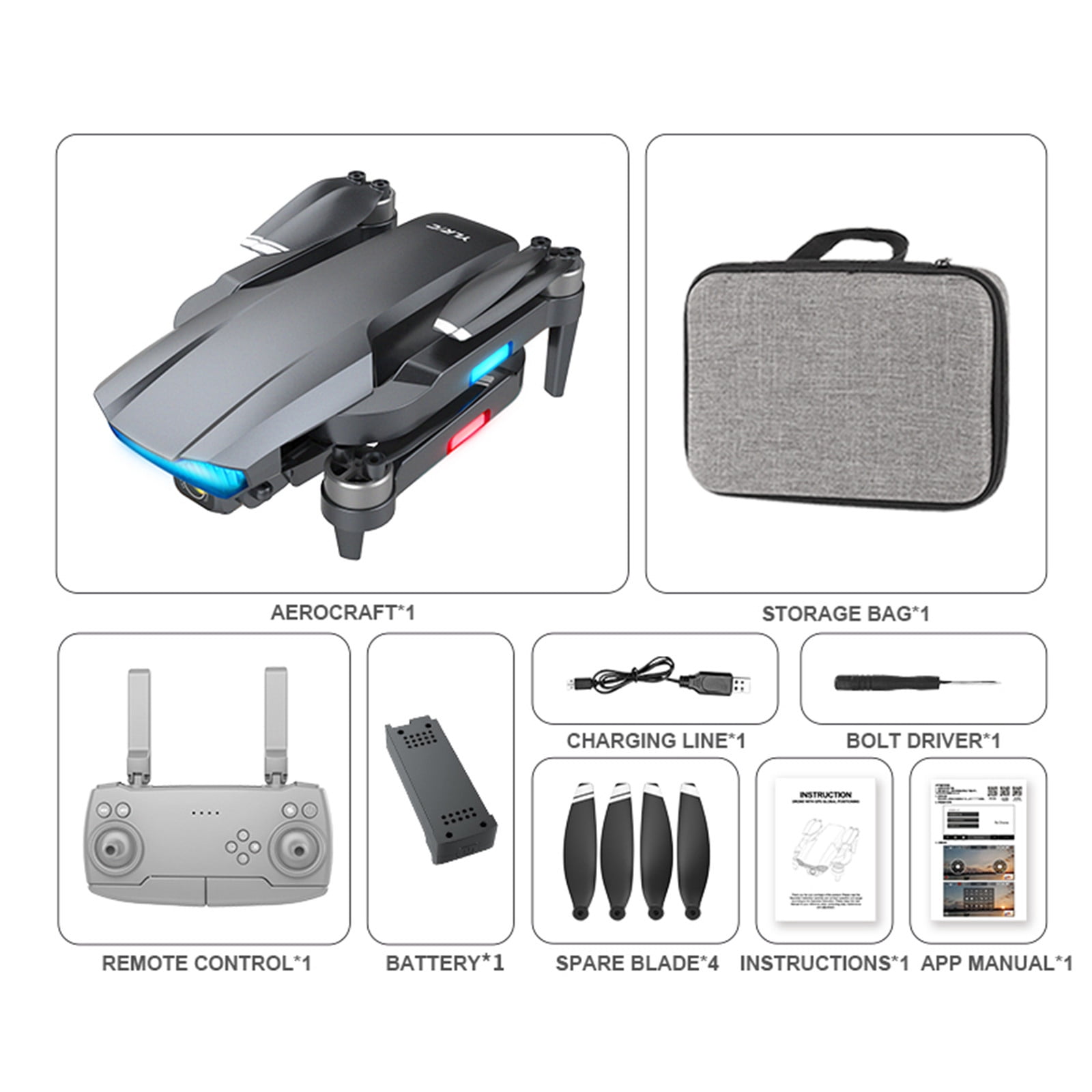 InsCrazy Drone for Kids Adults S106 Drone 8K Camera GPS 5G WIFI FPV ...