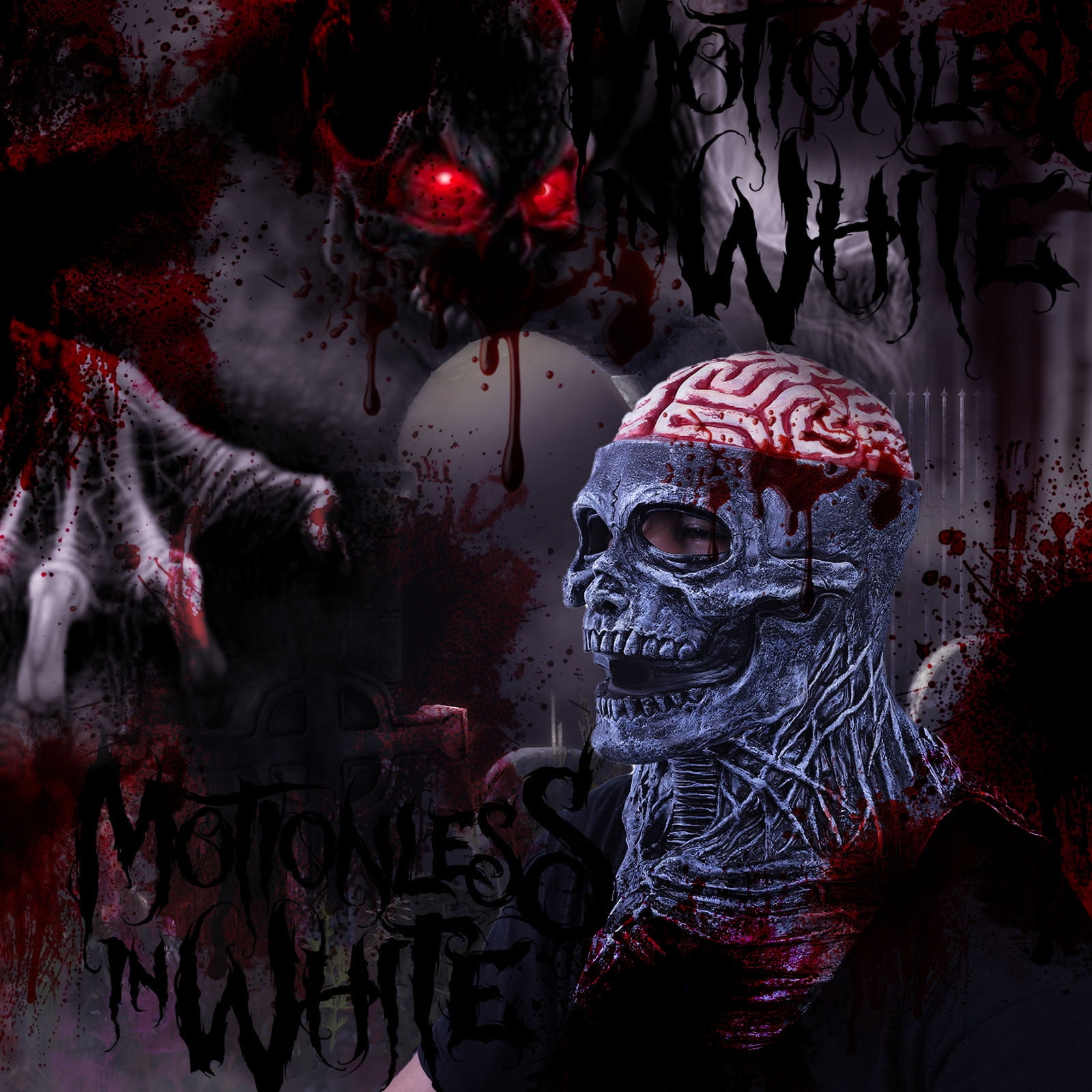 InsCrazy Halloween Decorations Horror Mask New Skull Biochemical Mask ...