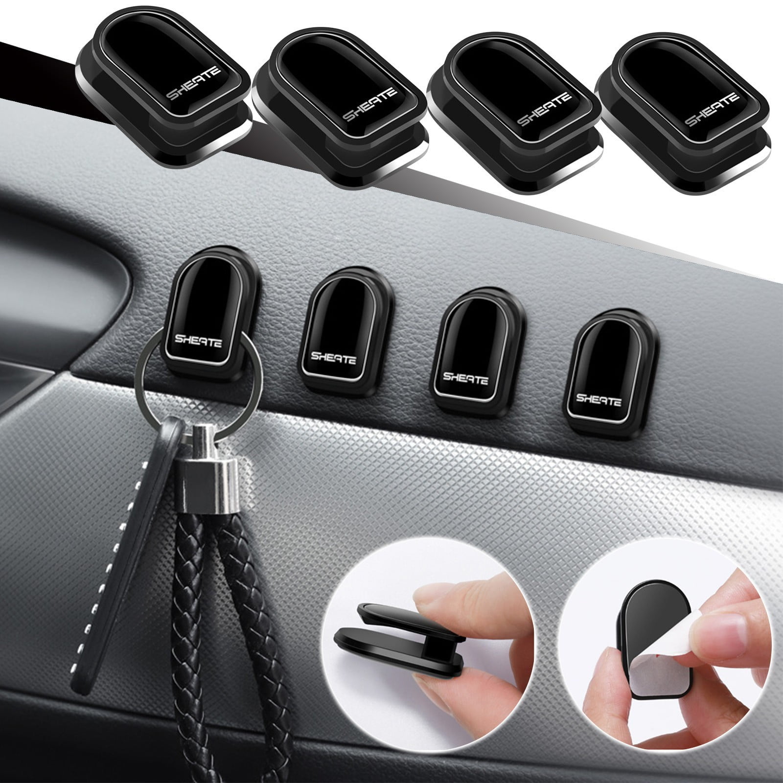 InsCrazy Hook Damage-free Hook Car Concealed Multifunctional Car ...