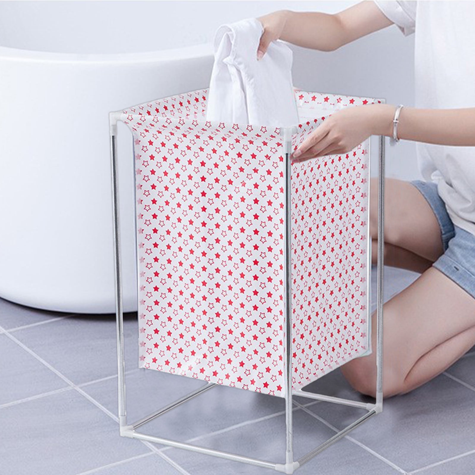 InsCrazy Laundry Basket Household Laundry Bag Toy Clutter Bag Laundry ...