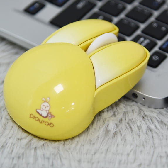 InsCrazy Mouse Wireless Mouse Mute Lovely Rabbit Lady office Laptop ...