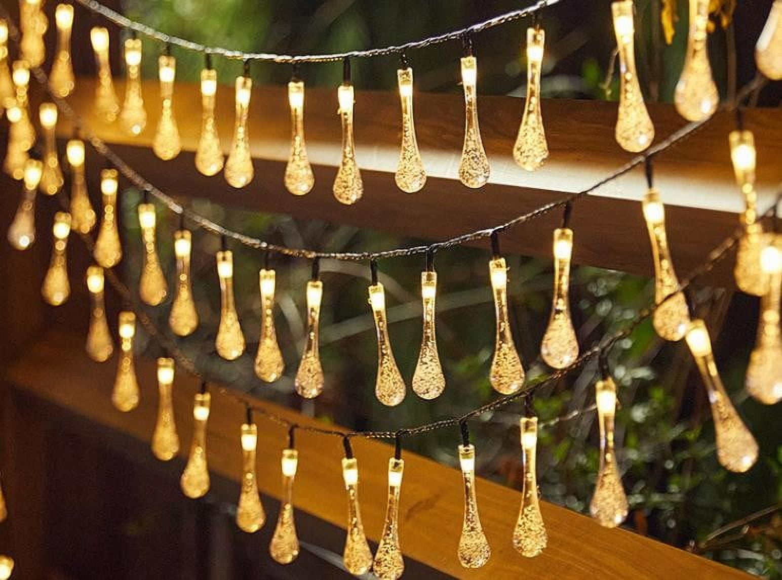 InsCrazy Night Light for Bedroom LED Bubble Ball Light String Solar ...