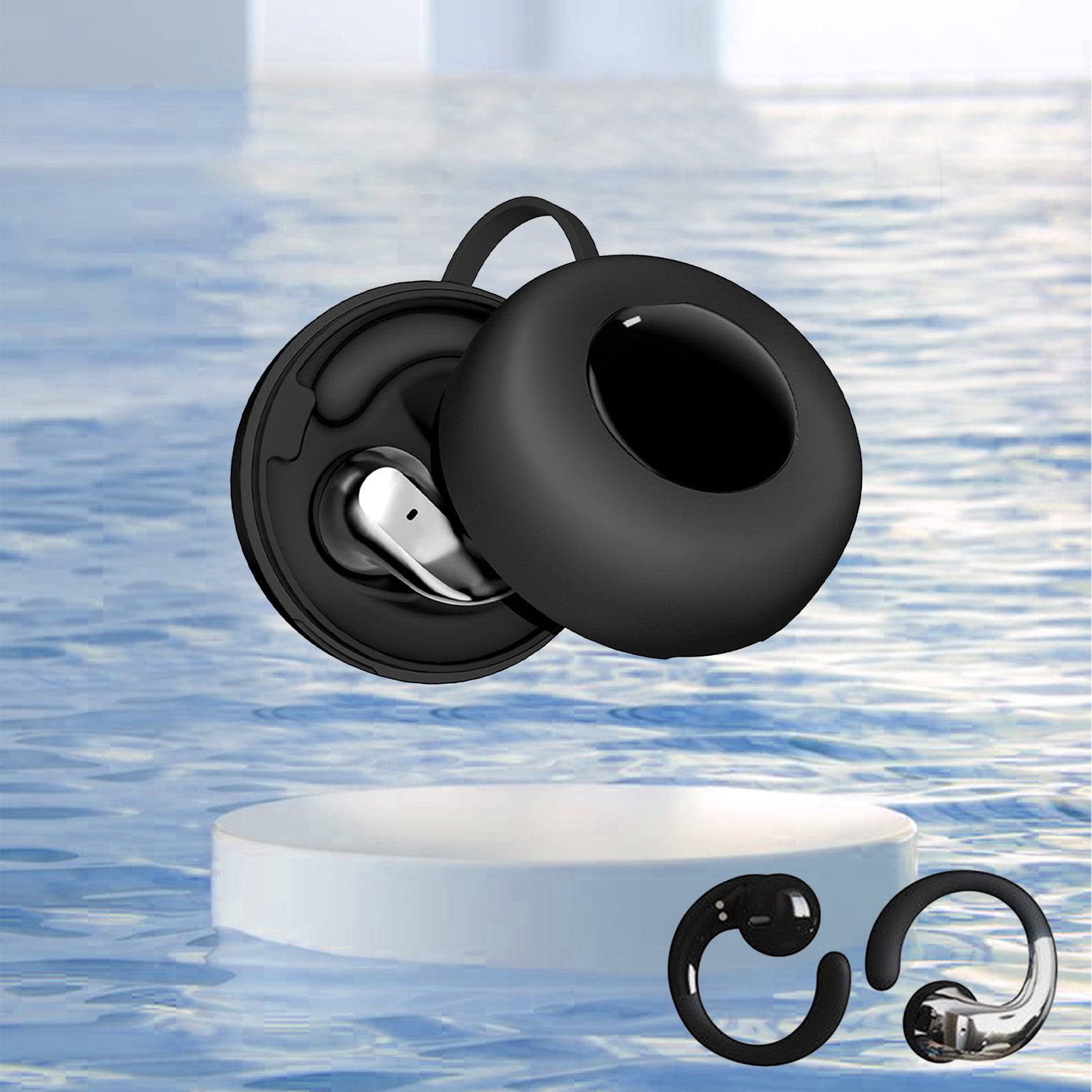 InsCrazy Open-Ear Earbuds Hanging Ear Type Large Capacity Built-in ...