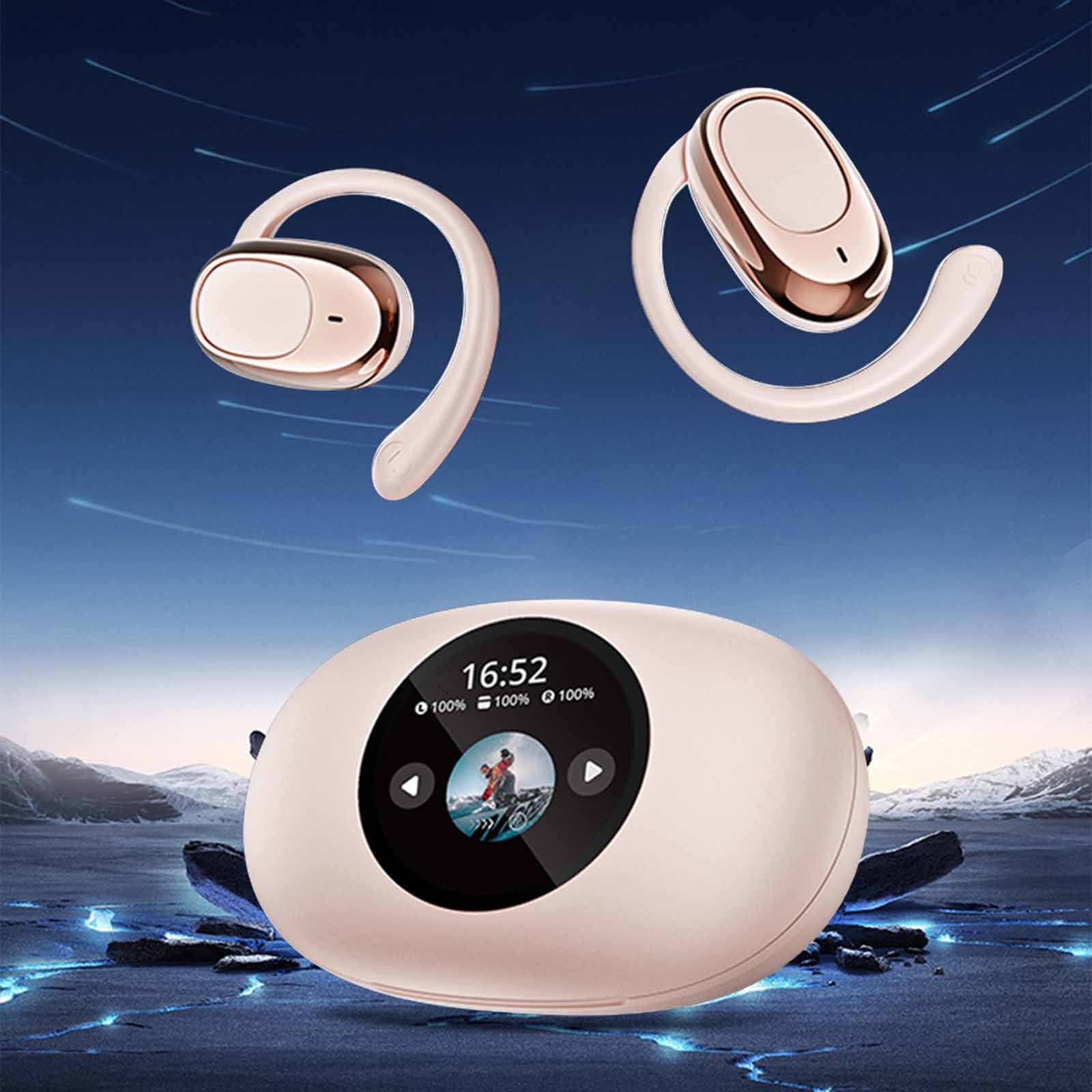 InsCrazy Open-Ear Earbuds Intelligent Control Screen Hanging Ear Style ...