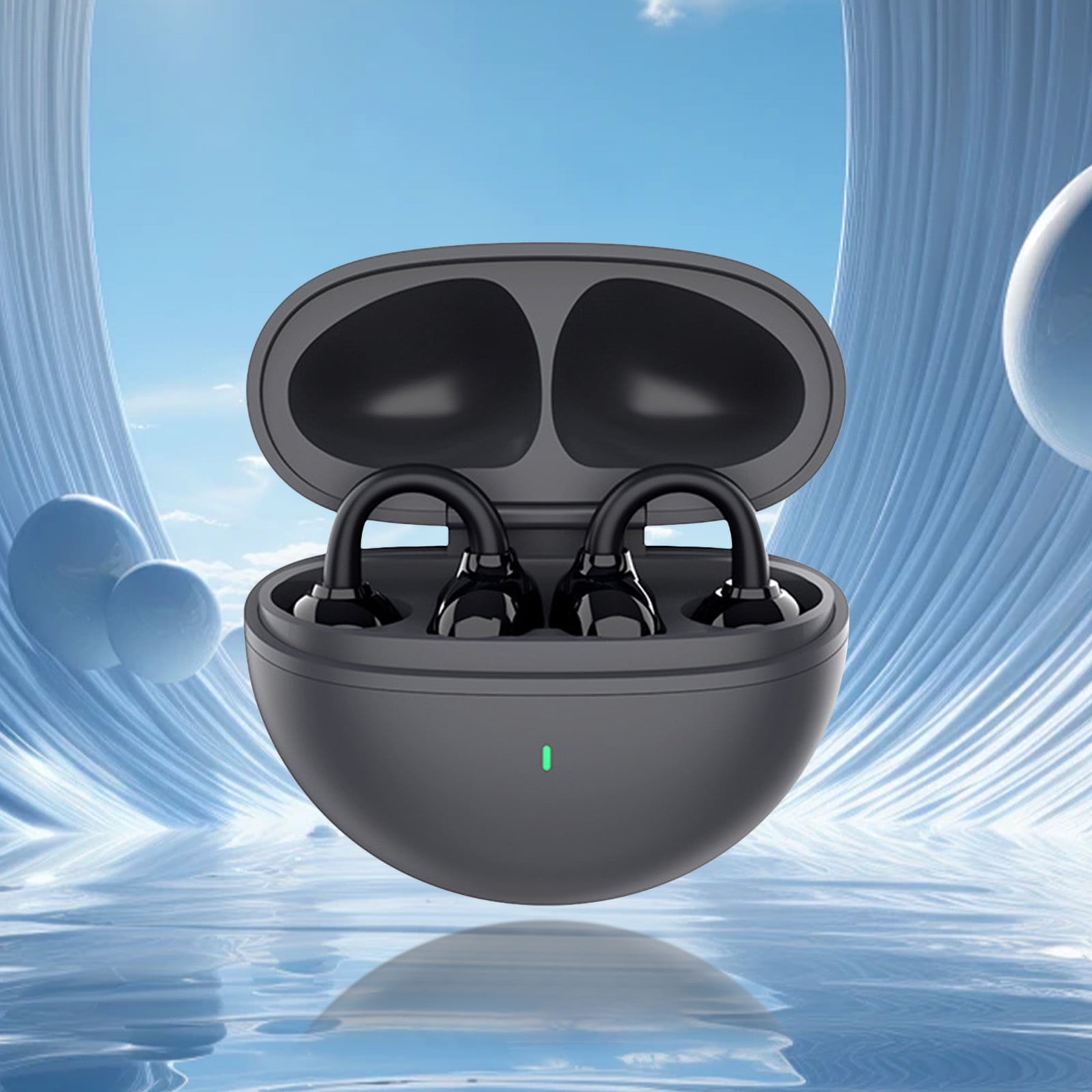 InsCrazy Open-Ear Earbuds with Clip Bluetooth Earphones M85 with True ...