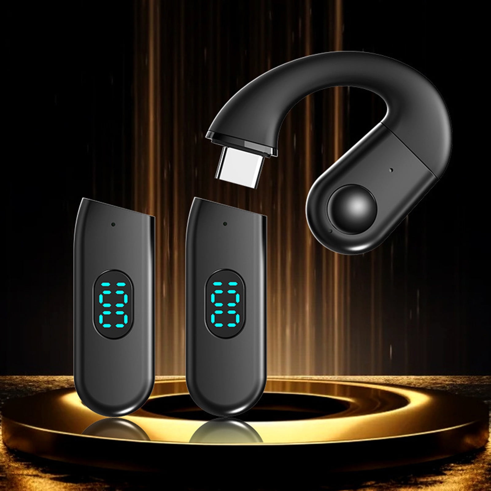 InsCrazy Open-Ear One Ear Earbud Wireless One Ear Ear Bluetooth ...