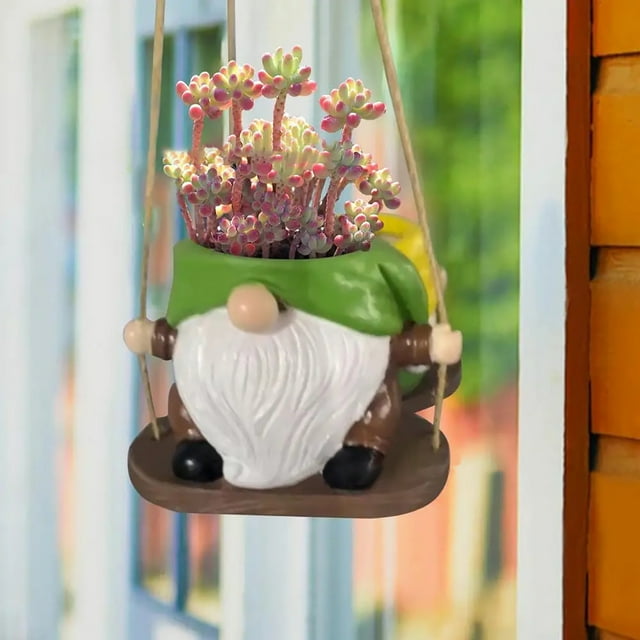 InsCrazy Planters Dwarf Flower Pot Garden Cute Resin Flower Pot ...