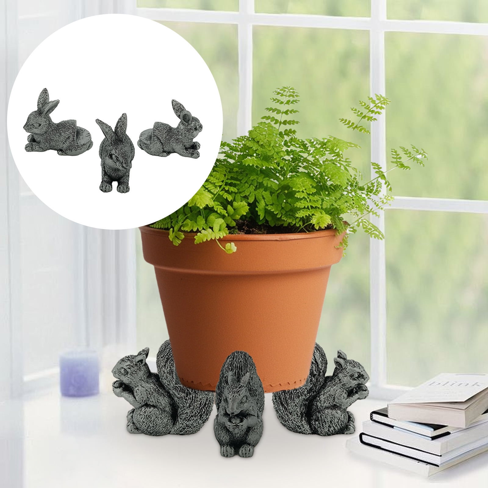 InsCrazy Planters Mini Flowerpot Feet Plant Flowerpot Support Foot Pad ...