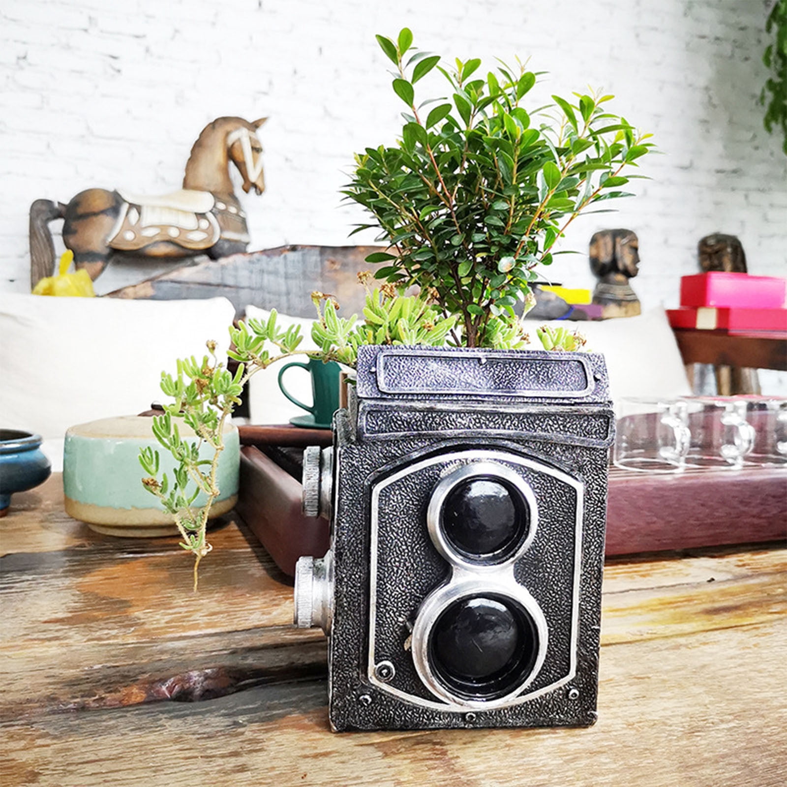 InsCrazy Planters Modeling Resin Flower Pot Home Decoration Potting ...