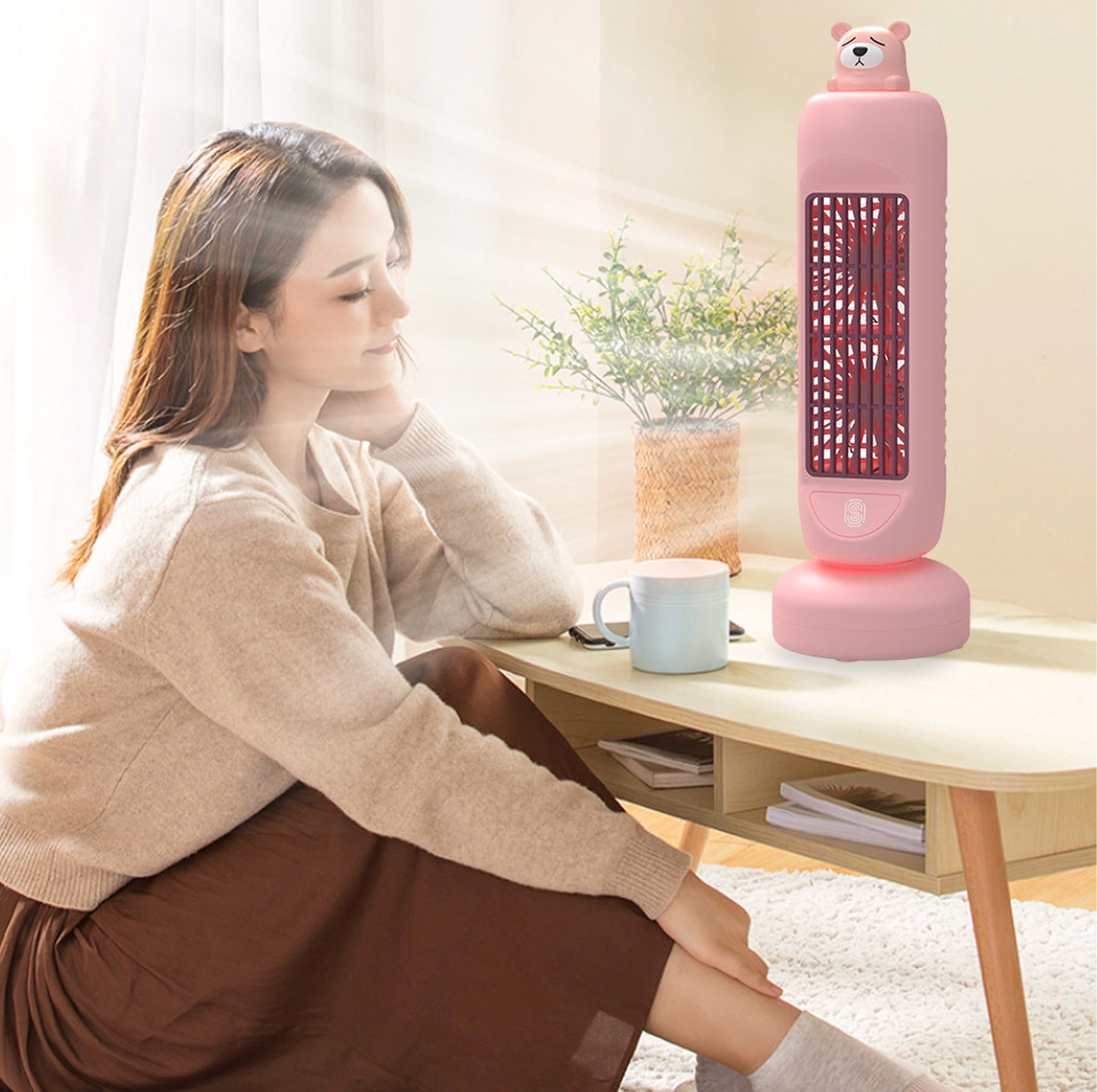 InsCrazy Portable Automatic Remote Fan USB Mini Fan 3-Speed Automatic ...