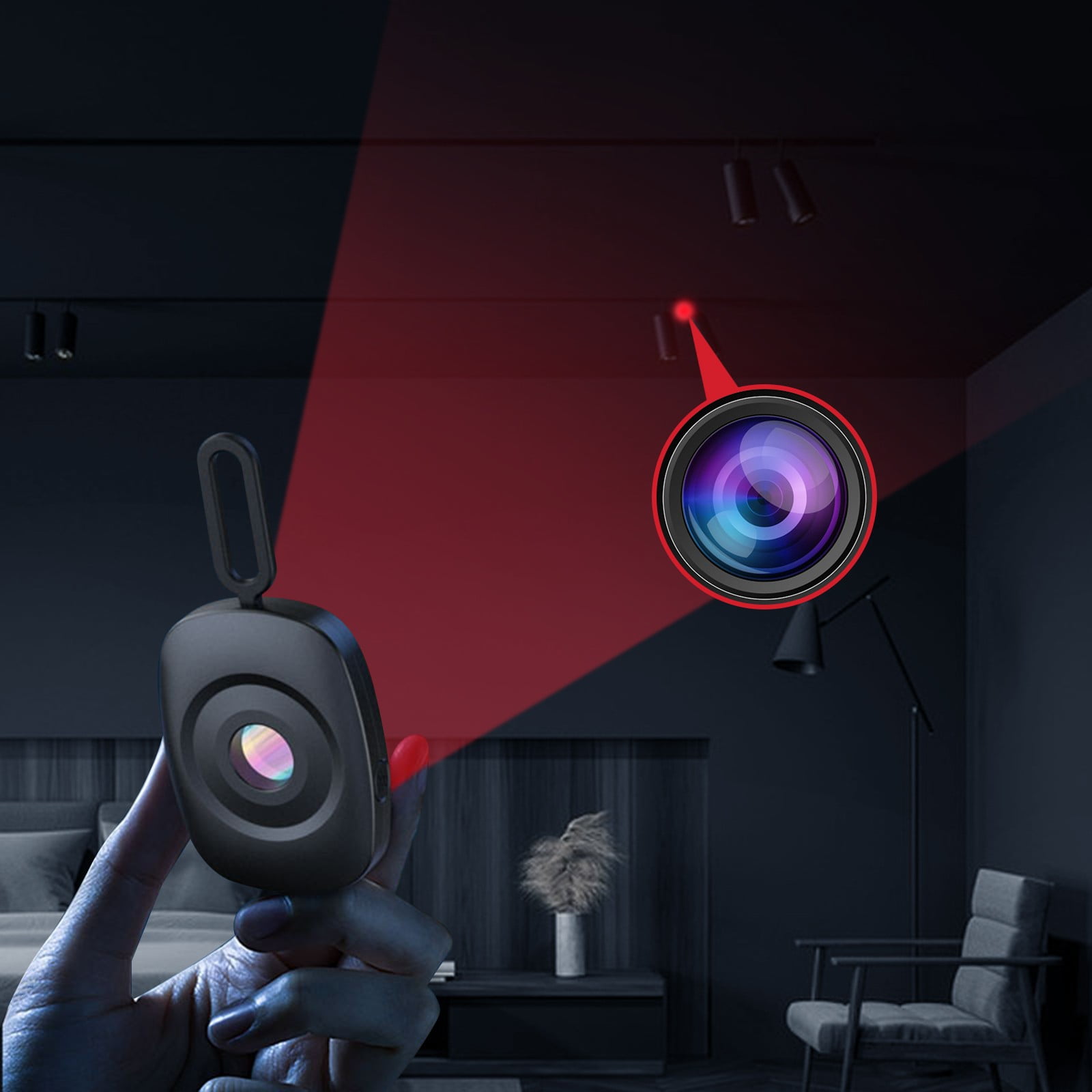 InsCrazy Security Camera for Home, Camera Intelligent Detector Infrared ...