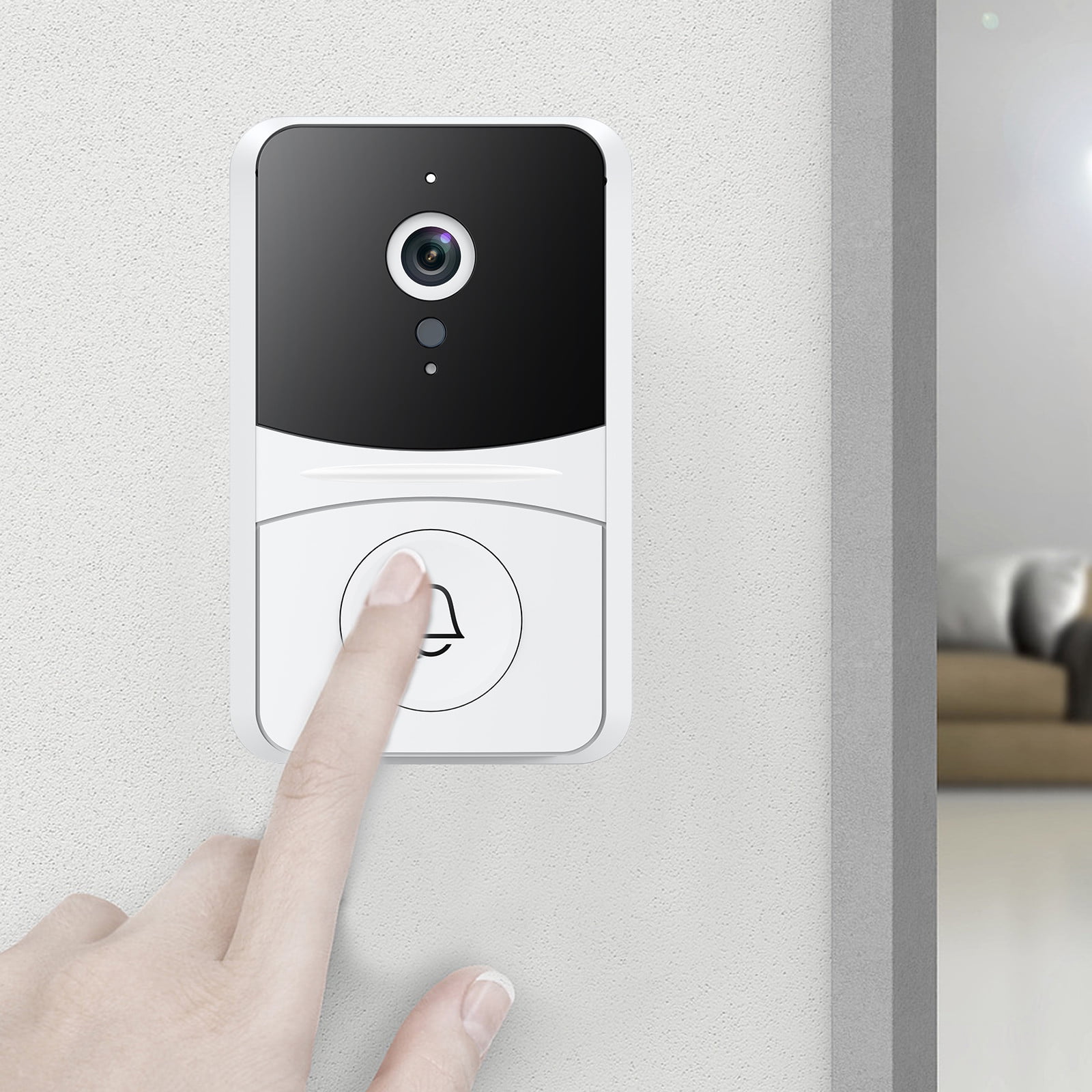 InsCrazy Security Doorbell Camera, Smart Video Doorbell HD Video Two ...