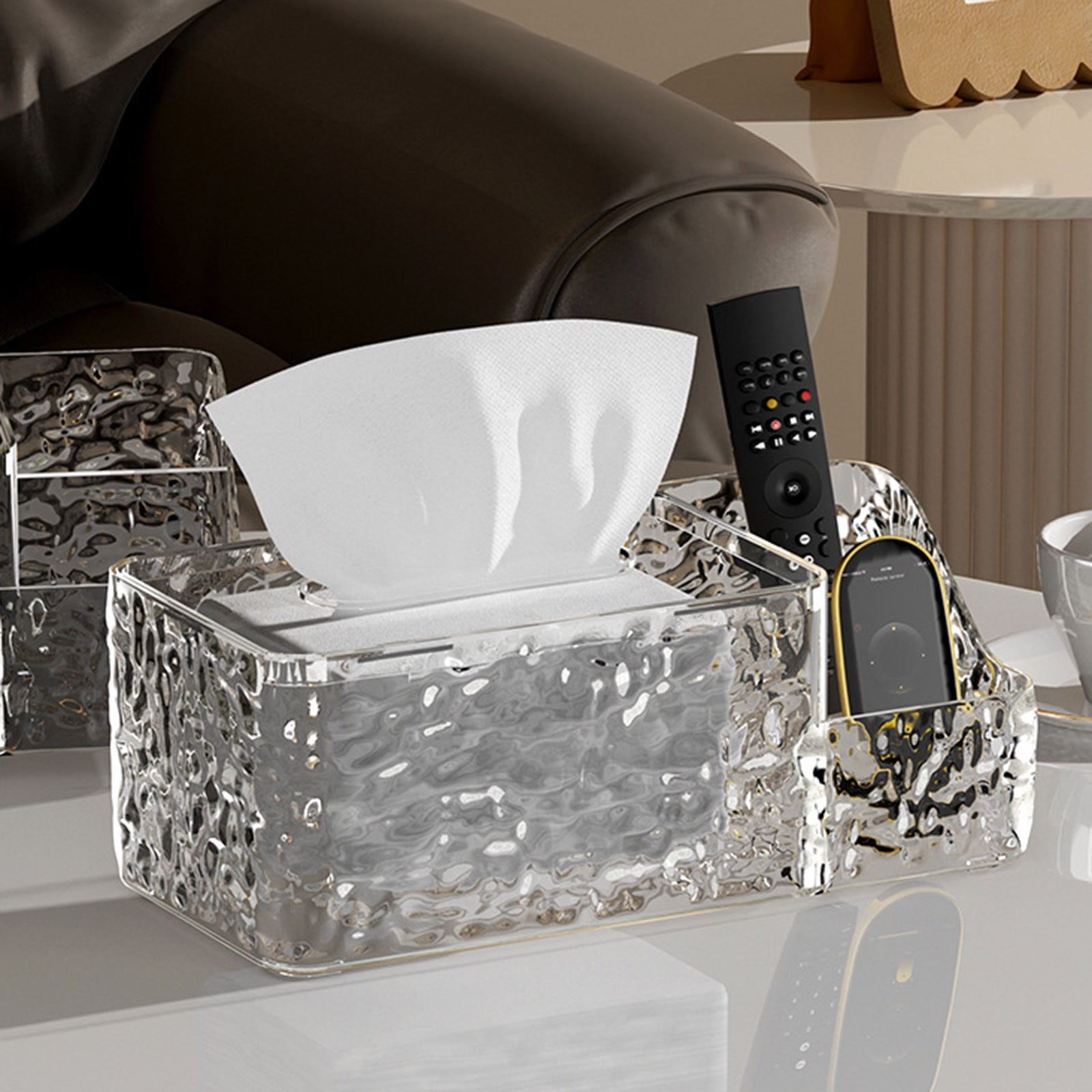 InsCrazy Tissue Box Holders Cover Easy to Clean & Space‑Saving for ...