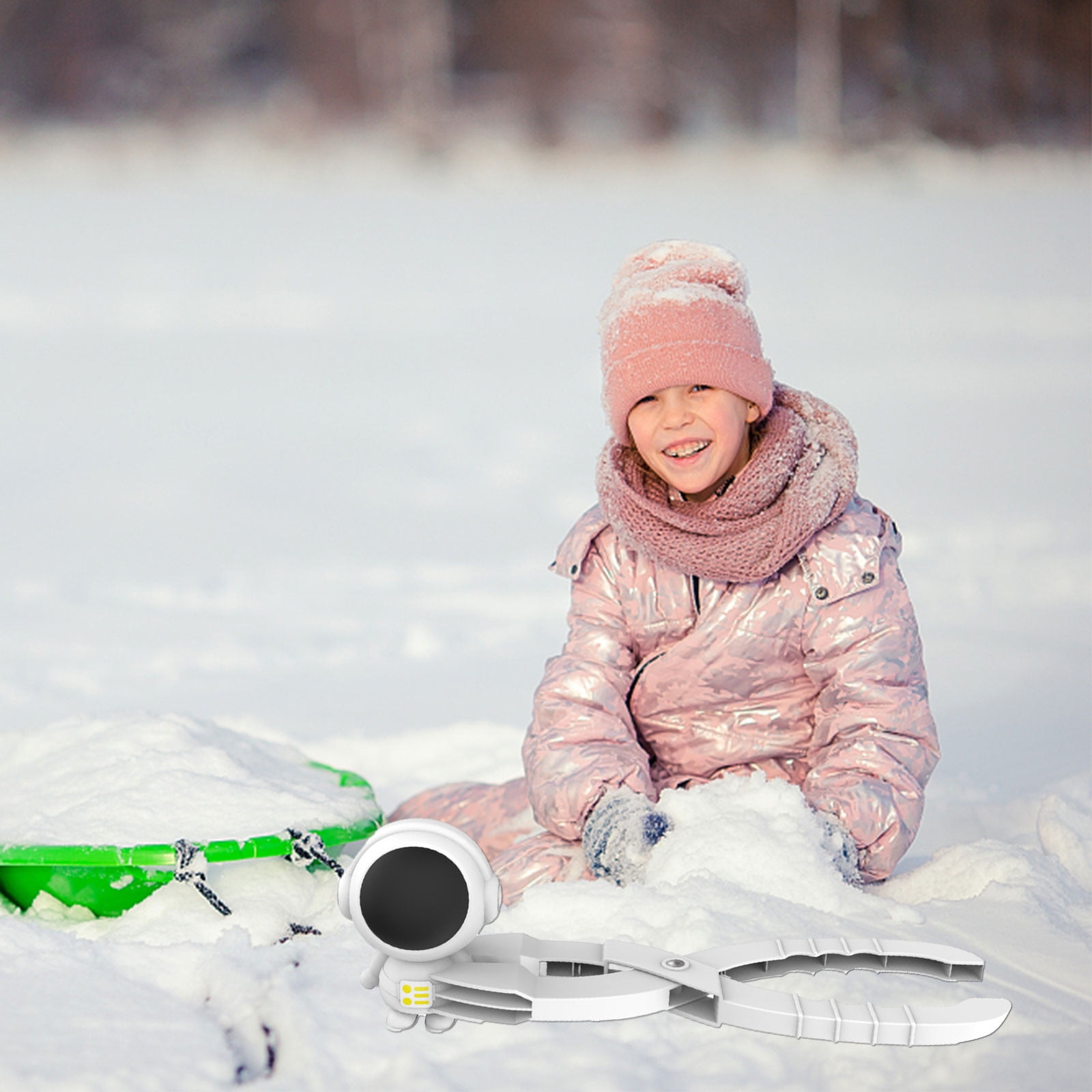 InsCrazy Toys for Kids Children Astronaut Snowball Clip Snow Toy Winter ...