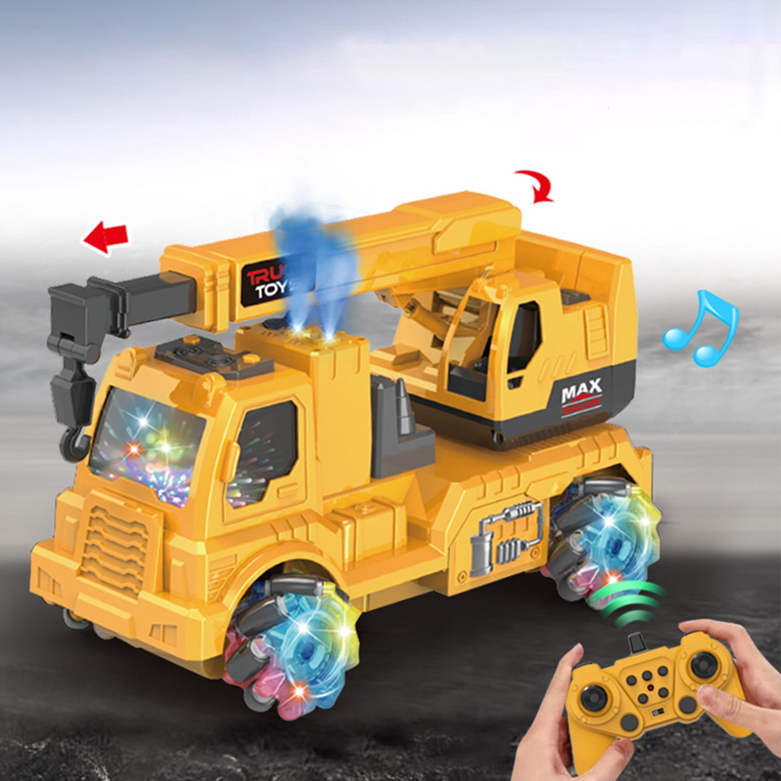 InsCrazy Toys for Kids Remote Control Car Excavator Engineering Car ...