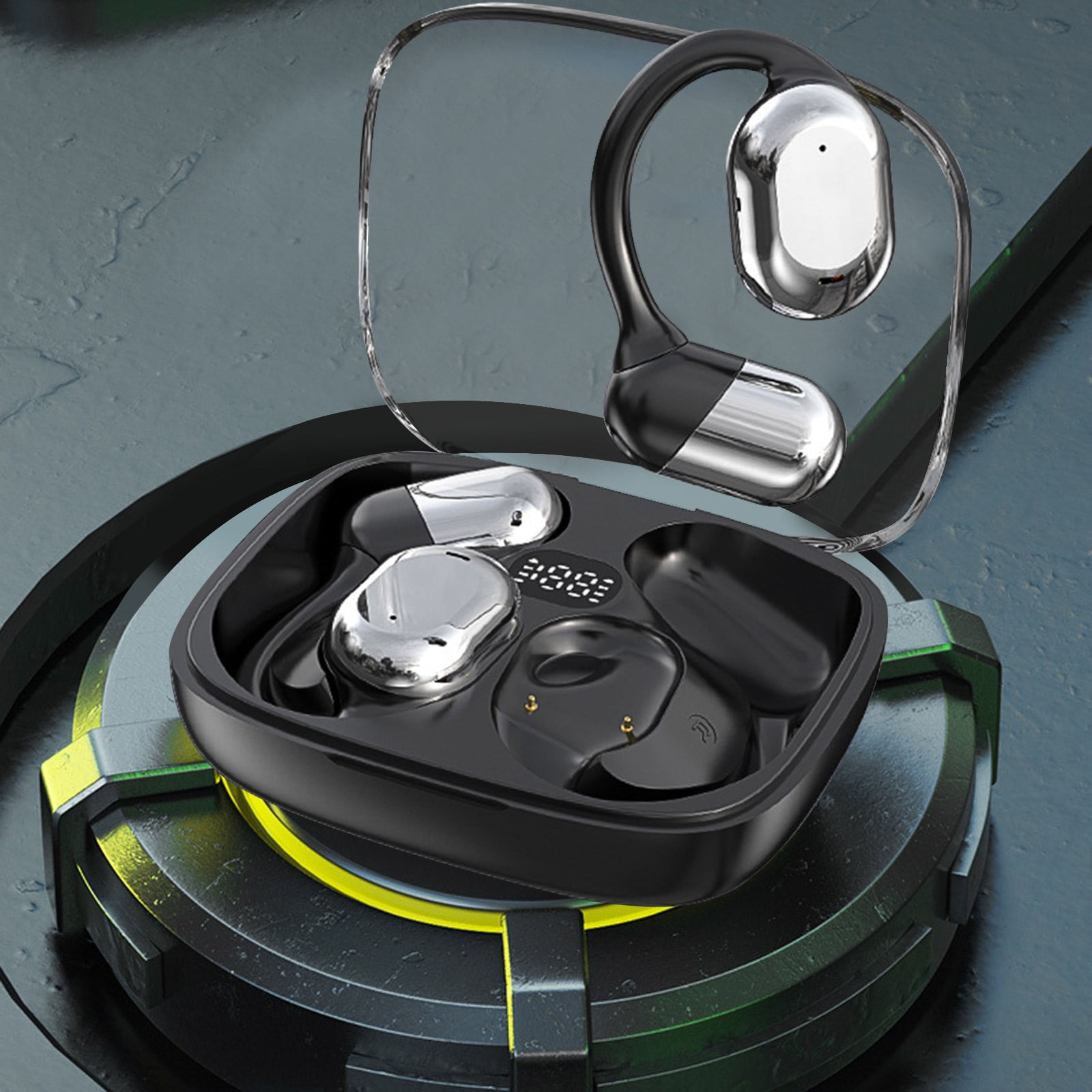 InsCrazy Wireless Bluetooth Earbuds Non In Ear Hanging 5.4 Panoramic ...