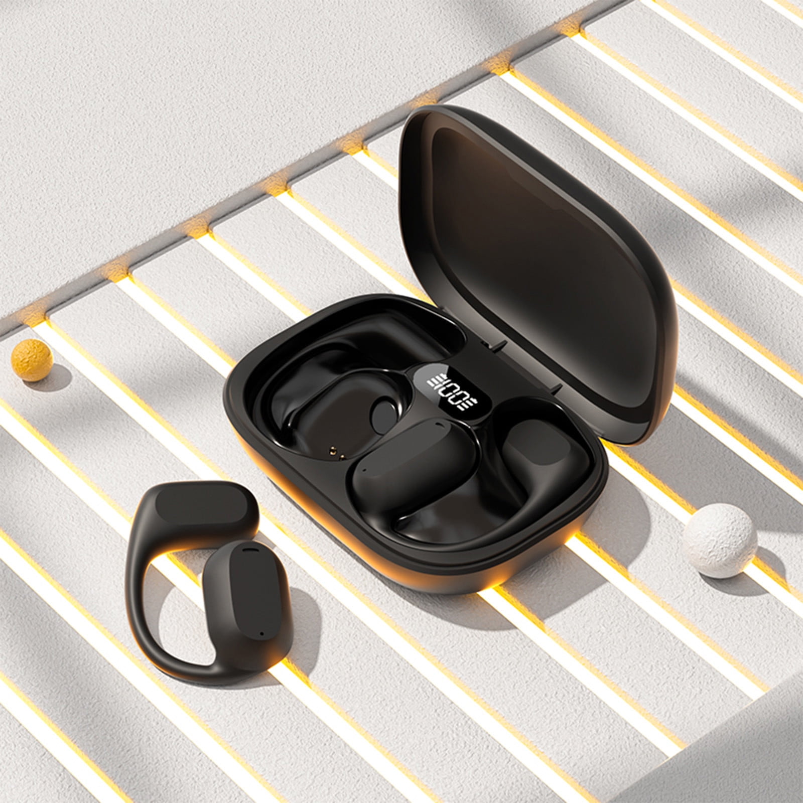 InsCrazy Wireless Bluetooth Headphones Earhooks Hook Clips 5.3 Ear Hanging Type Light-Weight ...