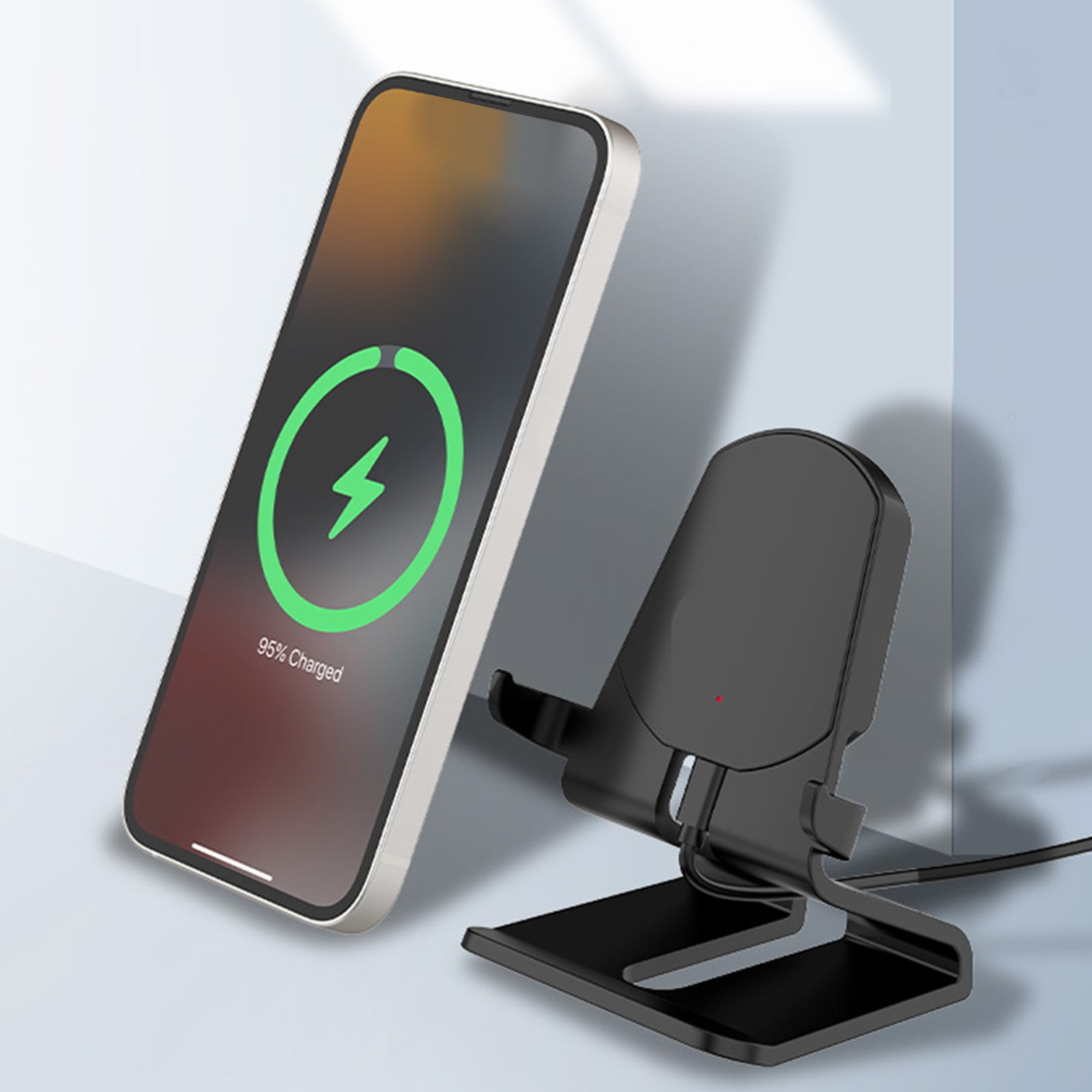InsCrazy Wireless Charger 15W Smart Chip Wireless Fast Charging Mobile ...