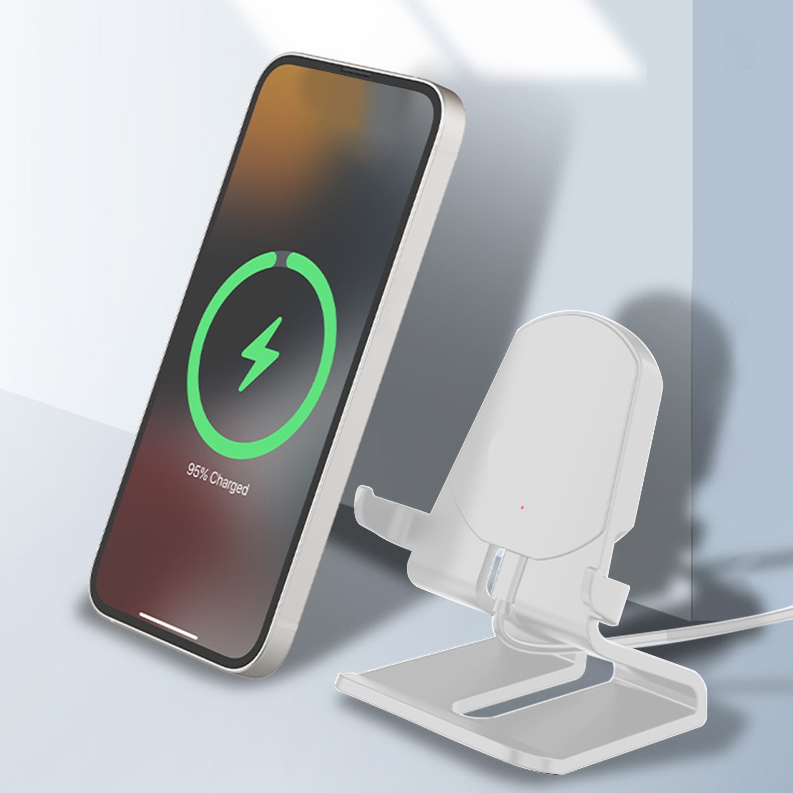 InsCrazy Wireless Charger 15W Smart Chip Wireless Fast Charging Mobile ...