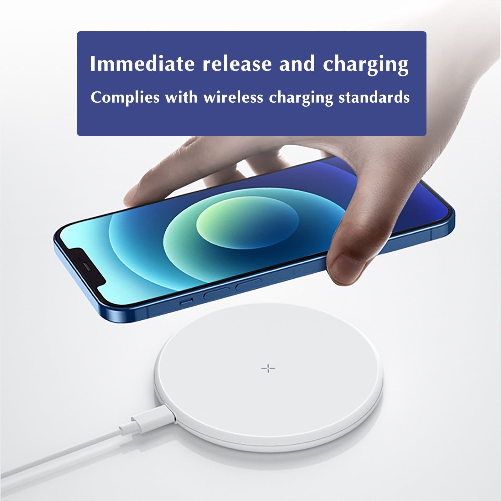 InsCrazy Wireless Charger OJD-52C Round Wireless Charger Which Supports ...