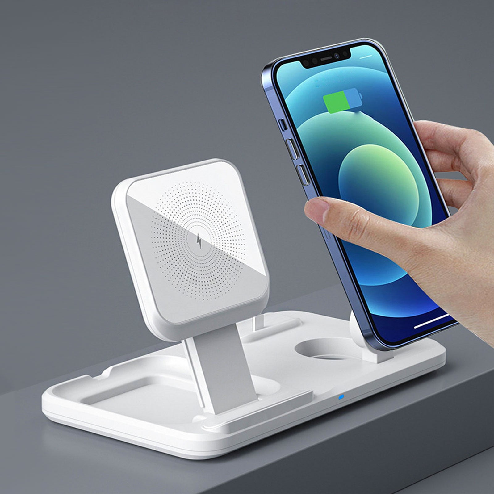 InsCrazy Wireless Charger Three-in-one Wireless Charging One Machine Multi-purpose Retractable ...