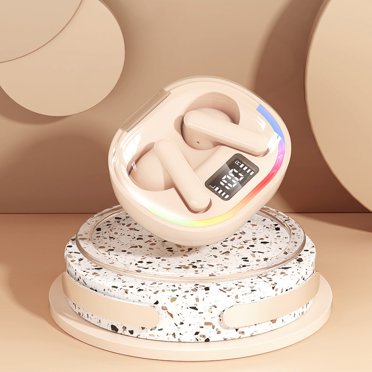 LSLJS Wireless Earbuds,5.3 Bluetooth Headphones with LED Lamp and ...