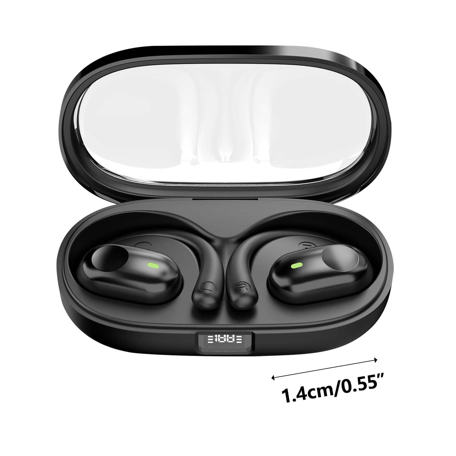 InsCrazy on-Ear Wireless Bluetooth Earphones with Conduction Ear ...