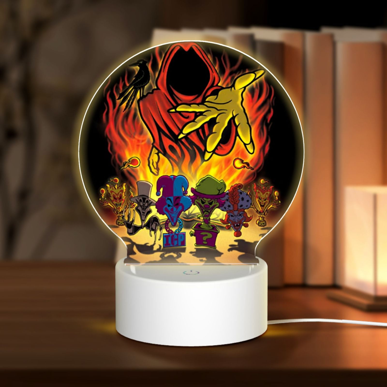 Insane Clown Posse Anime Round Acrylic Night Light Is Suitable For ...