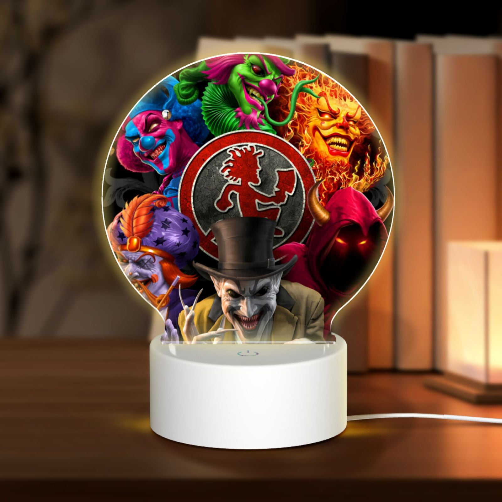 Insane Clown Posse Anime Round Acrylic Night Light Is Suitable For ...