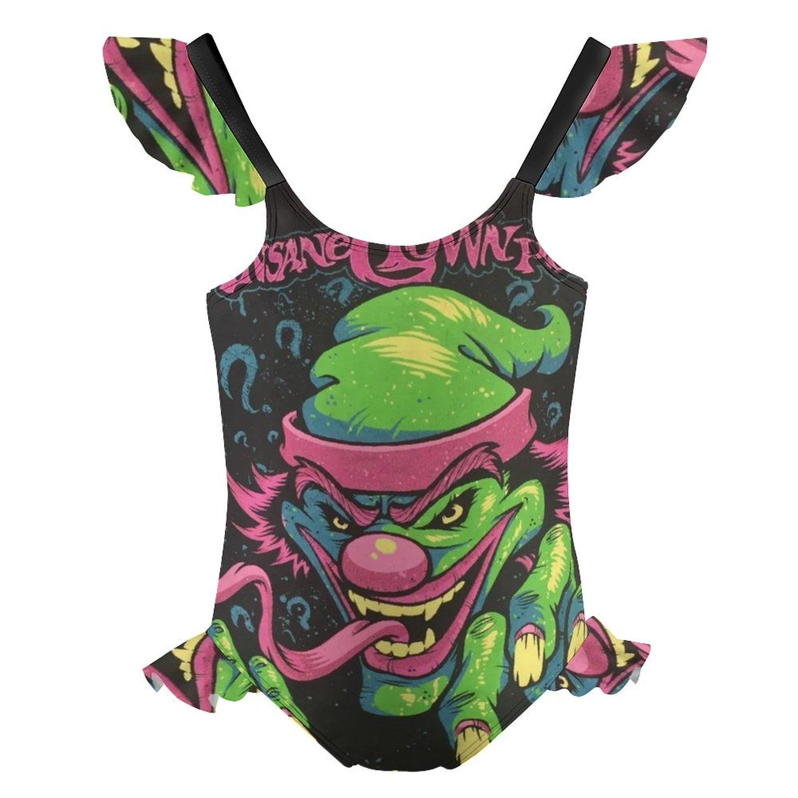 Insane Clown Posse ICP Girls Swimsuit Ruffle One-piece Beachwear Kids ...