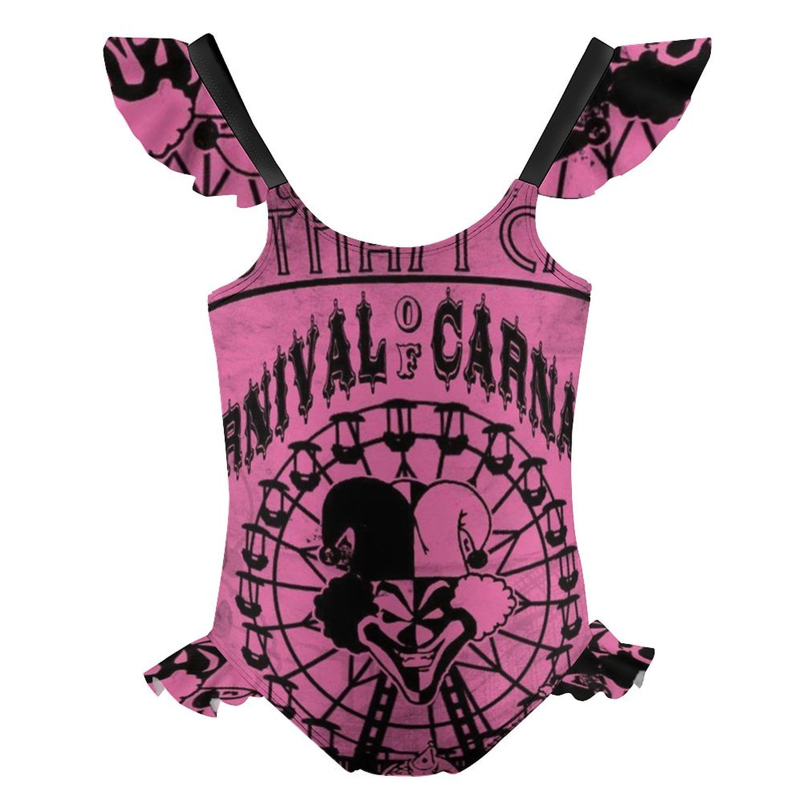 Insane Clown Posse ICP Girls Swimsuit Ruffle One-piece Beachwear Kids ...
